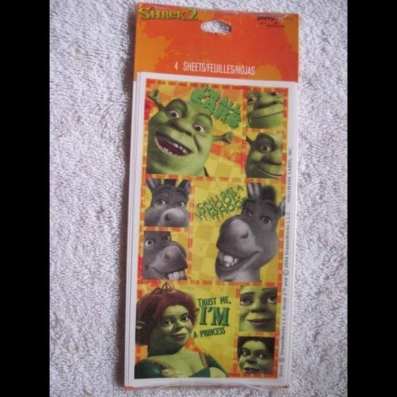 Hallmark | Party Supplies | Shrek 2 Hallmark Party Express Stickers 4 ...